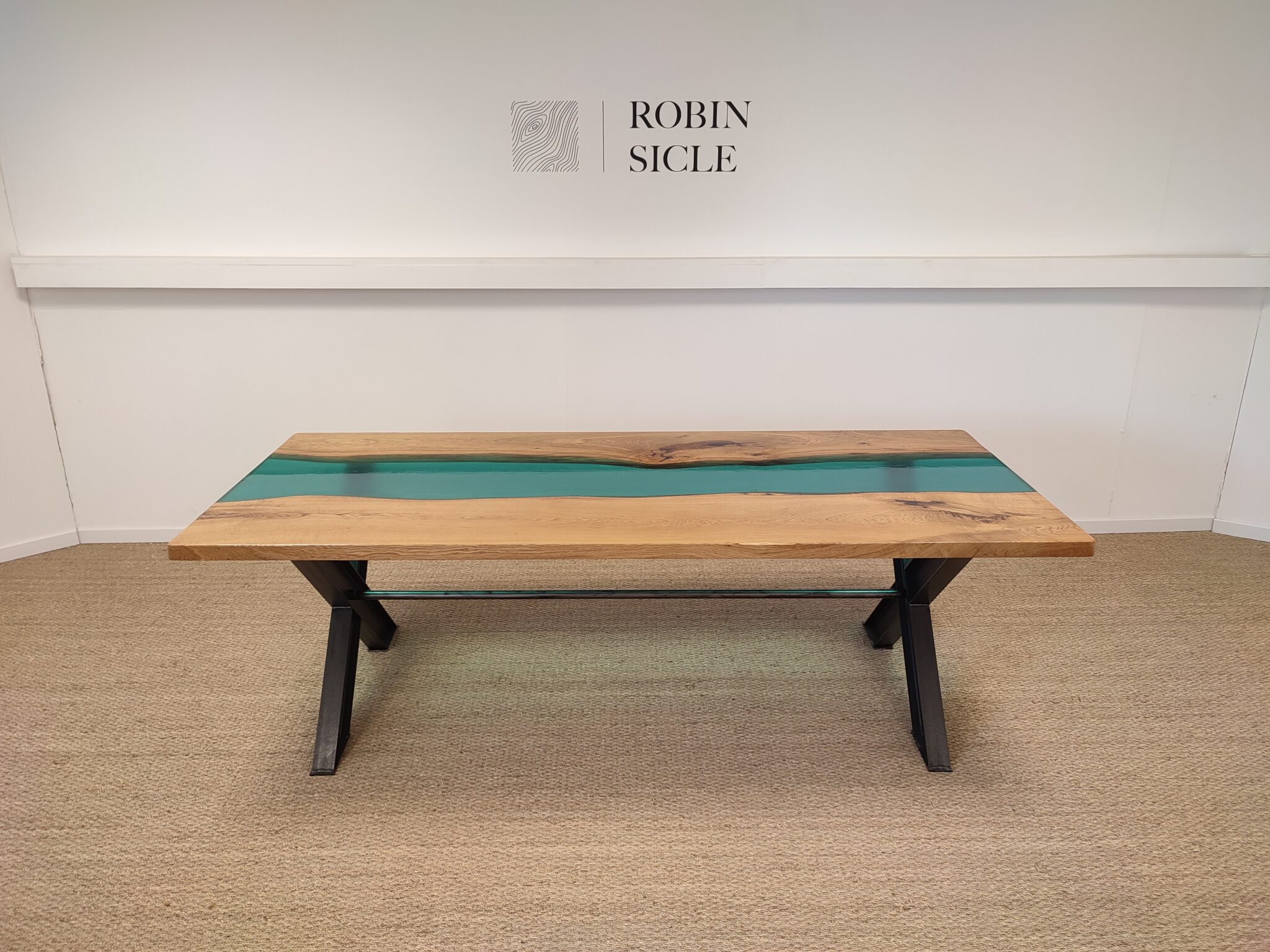 Table résine epoxy - Table X IPN Rivière - Robin Sicle