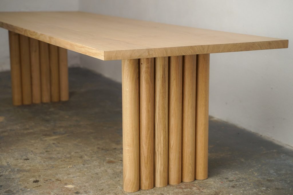 Table bois massif vernis - Table Accordérond - Robin