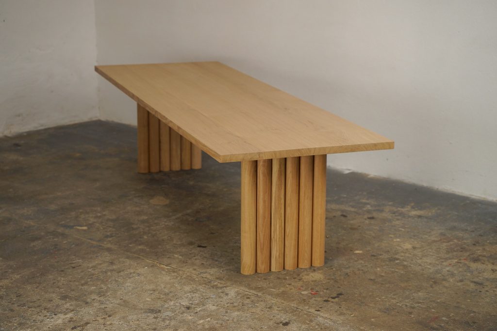 Table bois massif vernis - Table Accordérond - Robin